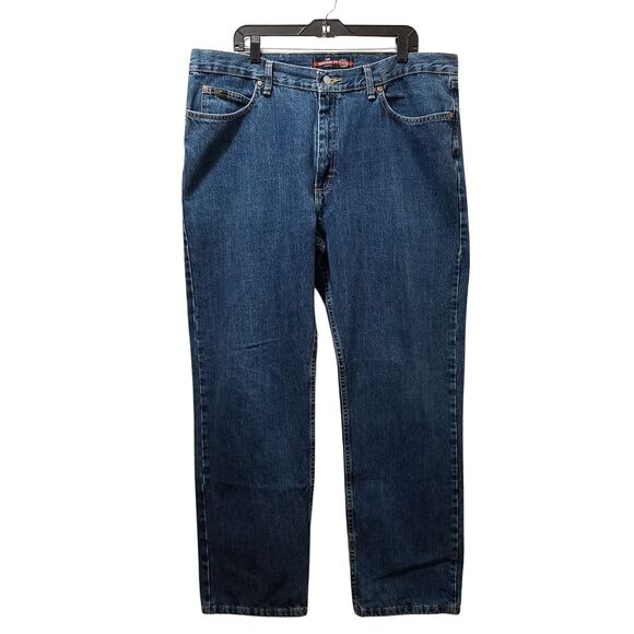 Lee | Jeans | Lee Jeans Mens 4x34 Blue Straight Leg Relaxed Fit 889 ...